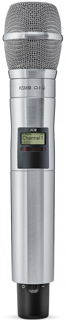 Shure ADX2/K9N Axient Digital Handheld Transmitter w/ KSM9 Capsule & ShowLink - G57 (470 ...