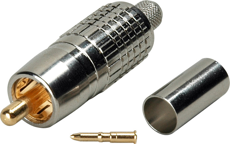 Connectronics TN-RCAV4 75 Ohm RCA Crimp Connector for Canare LV-61S and ...