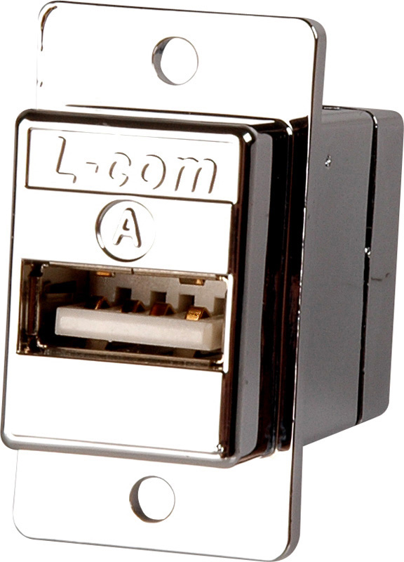 Connectronics Chassis Mount Usb Adapter Silver A Front B Rear