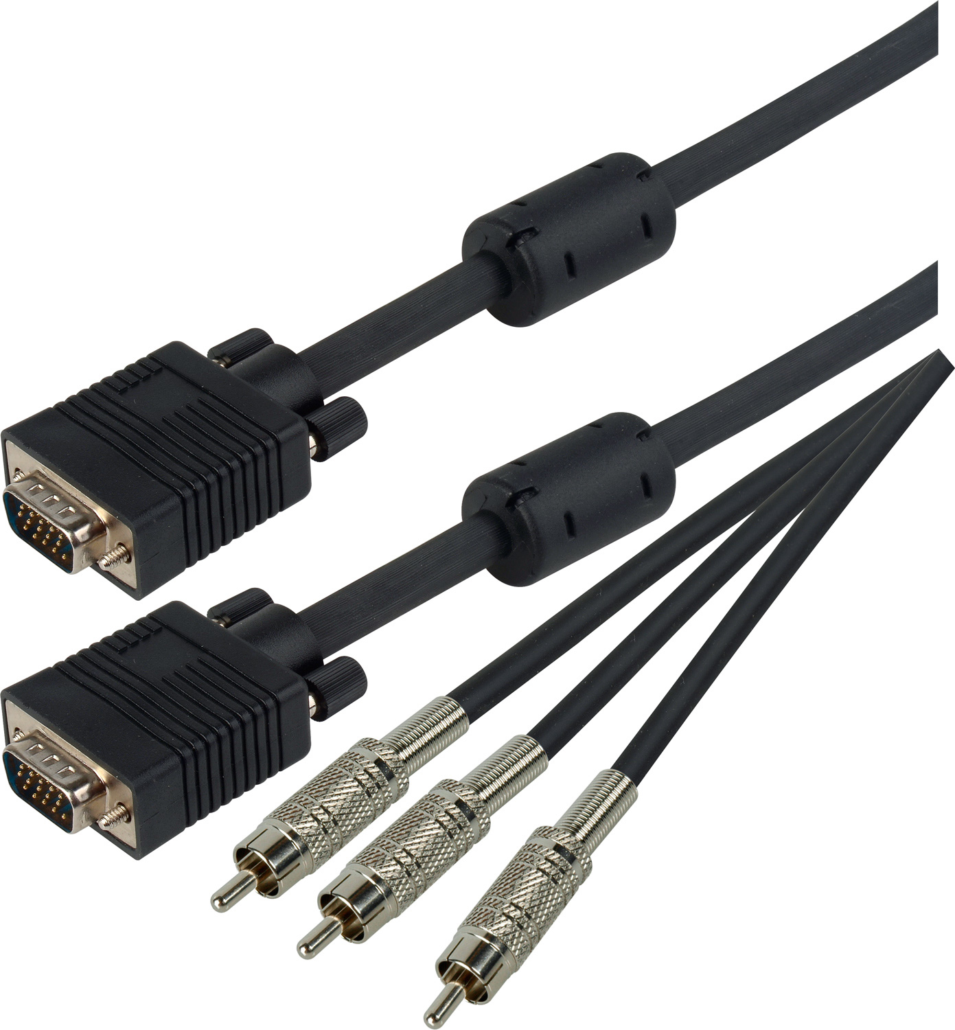 TecNec Premium VGA to 3 RCA Component Cable 15 Ft