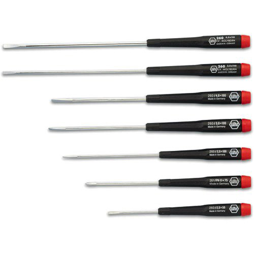 Wiha 26092 7 Piece Slotted / Phillips Precision Screwdriver Set
