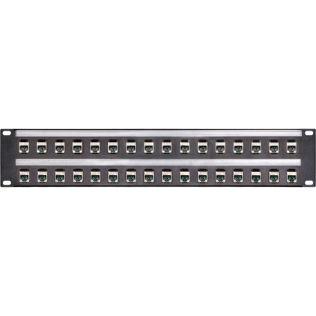 My Custom Shop 32X45-6A Cat6a 32-Port 10G Shielded Female RJ45 ...
