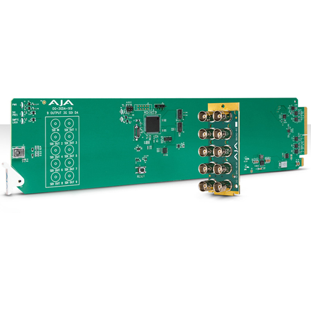 AJA OG-3GDA-1X9 openGear 1x9 3G-SDI Re-clocking Distribution Amp with ...
