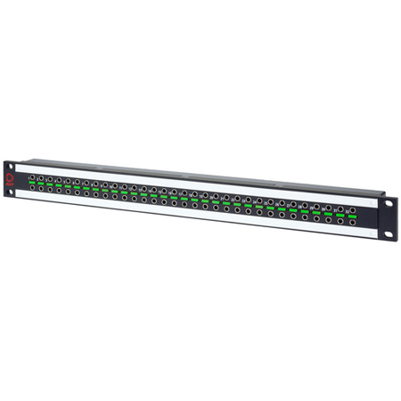 AVP AV-U224E1-UBR2-BZ 1RU BNC UHD Micro 12G Video Patch Panel - 2 x 24 - Non-Normaled - Non ...