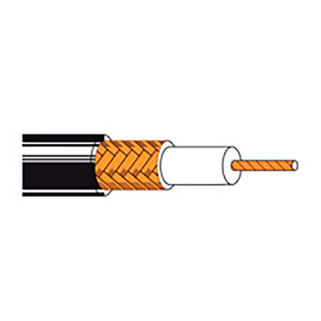 Belden 8241F 22 AWG 75 Ohm Coax Cable - Blue - Per Foot