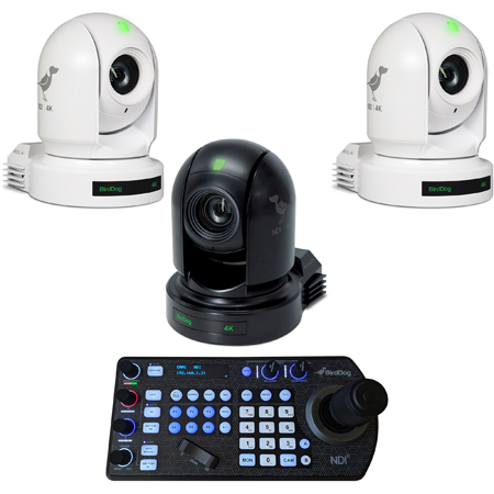 BirdDog BDP400BUNDLE-WWB P400 Camera Bundle - 2x White/1x Black P400 ...