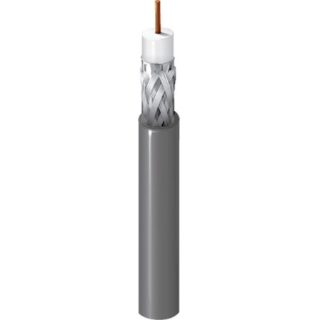 Belden 1829A 18 AWG BCCS Solid CATV RG6 Coax Cable - Grey - 1000 Foot