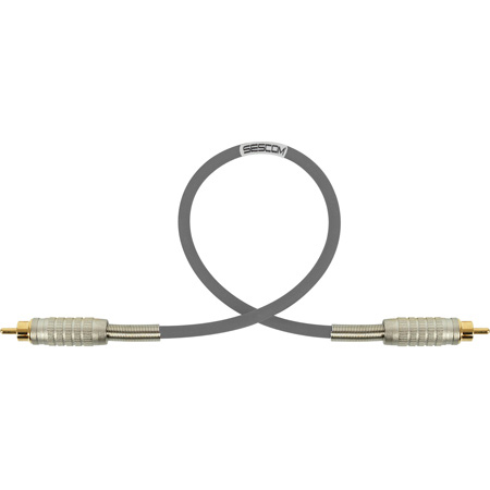 Sescom Audio Cable Belden Star Quad RCA Male to RCA Male Gray - 3 Foot