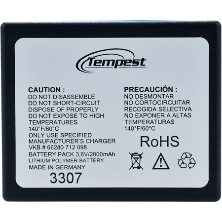 Clear-Com T-LP1 Lithium-polymer battery for Tempest 2.4GHz beltstation