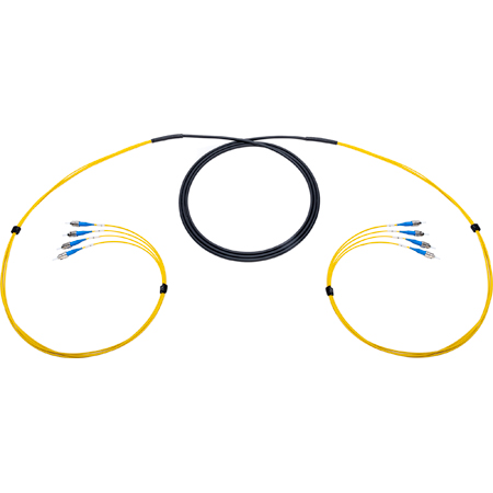 Camplex TiniFiber 4-Channel ST-Single Mode Armored Tactical Fiber Optic ...