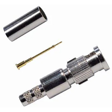 Kings HHD1505A 75 Ohm BNC Crimp Plug for use with Belden 1505A