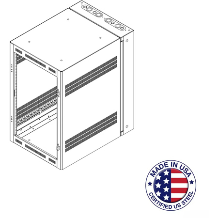 Lowell LWR-1832 18RU Wall-Rack / 32 Inch Deep