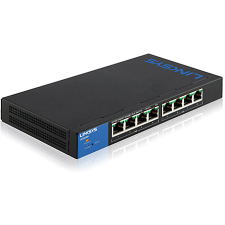 Linksys LGS308P 8-Port Business Smart Gigabit PoE Switch