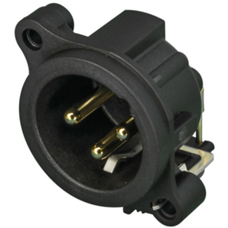 NEUTRIK NC3MAH 3 Pole Male XLR Receptacle Plastic Housing Horizontal ...