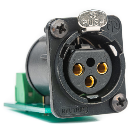 Sescom 3-Pin XLR Female to 3-Position Fixed Screw Terminal Block ...