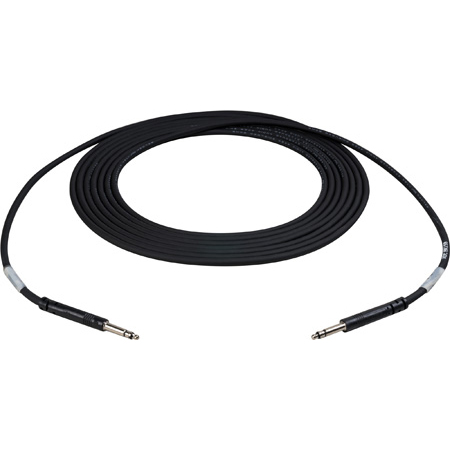 TE BK15B Bantam to Bantam Audio Patch Cable Nickel Black-15Ft