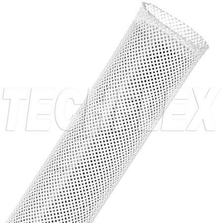 Techflex PTT0.50WH-500 1/2 INCH Tight Weave Flexo Pet - White 500 Foot ...