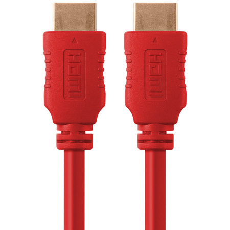 Connectronics 28AWG High Speed HDMI Cable - 6 Foot Red