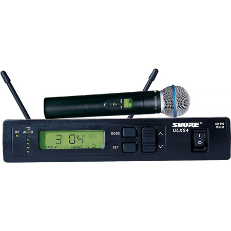 Shure ULXS24-BETA58-J1 Single Wireless Handheld System with 1 BETA58 ...
