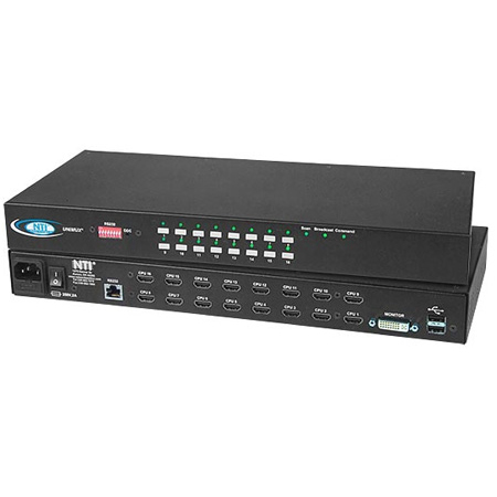 NTI UNIMUX-DVI-32HD High Density USB DVI KVM Switch - 32 Port
