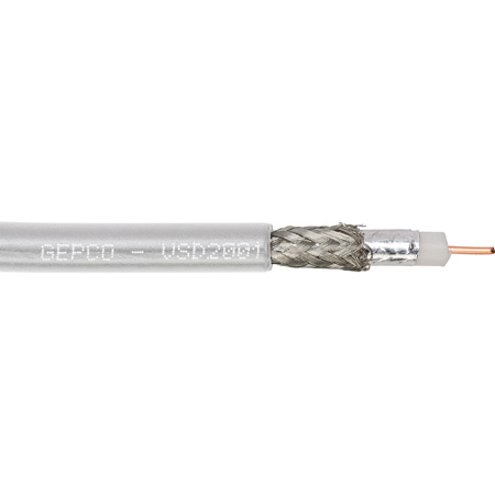 Gepco VSD2001 RG6 4.5GHz High Definition SDI Coax Cable 500 Ft. White