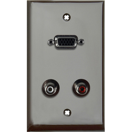 My Custom Shop 1-Gang Brown Lexan Wall Plate w/ 15-Pin HD Female Barrel ...