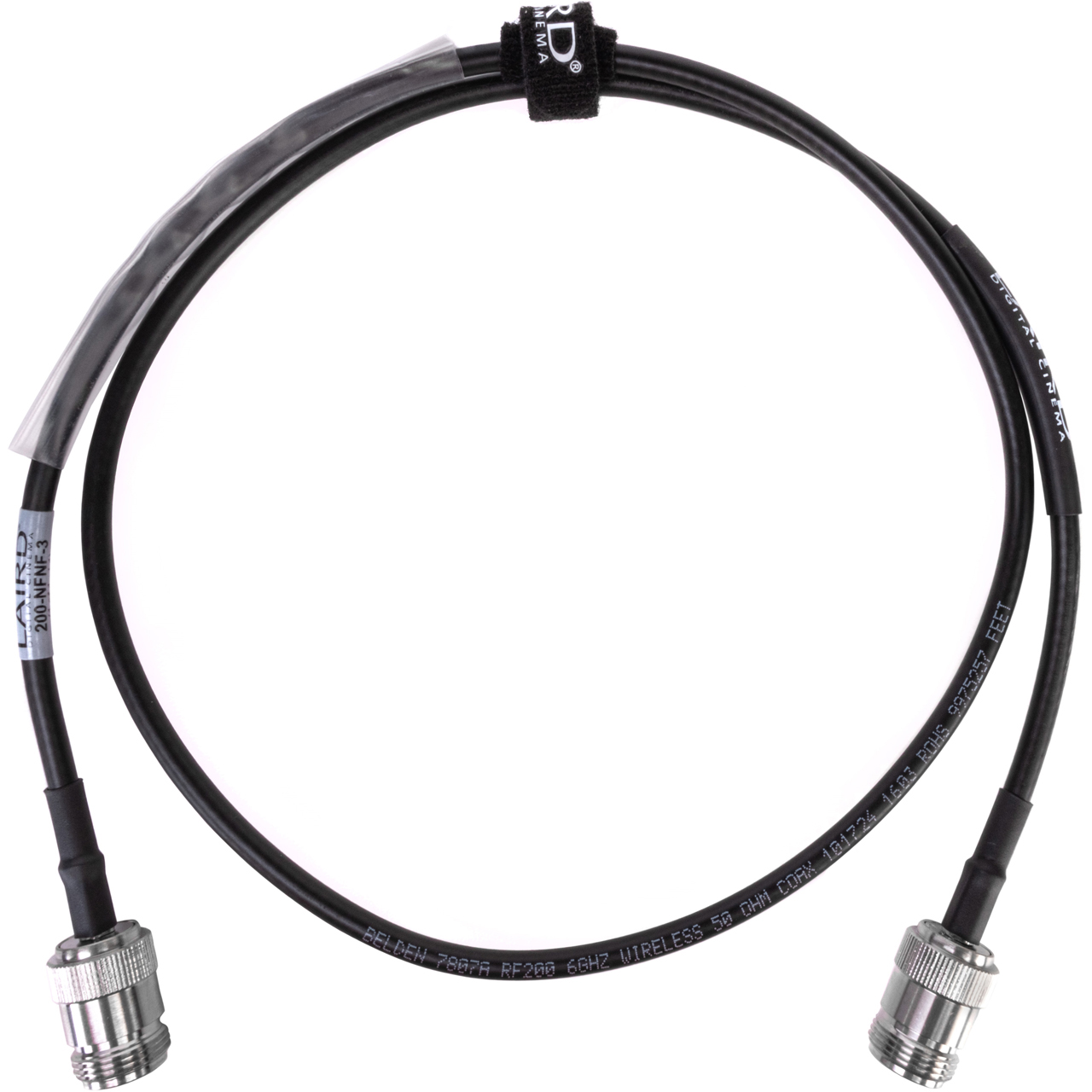 Laird 200-NFNF RG58 50 Ohm N-Type Female LMR200 equivalent Belden 7807A ...