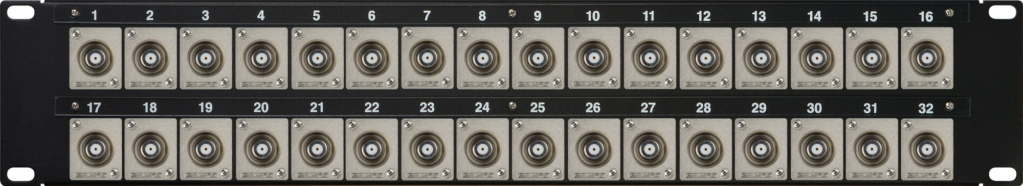 Canare 322U-FJRU 32 Point 2RU Flushmount F Feedthru Panel