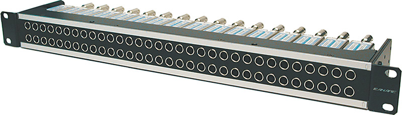 Canare 32MD-STS-2U 32-Point Mid-Size HDTV Straight Patchbay 2x32 (2RU)