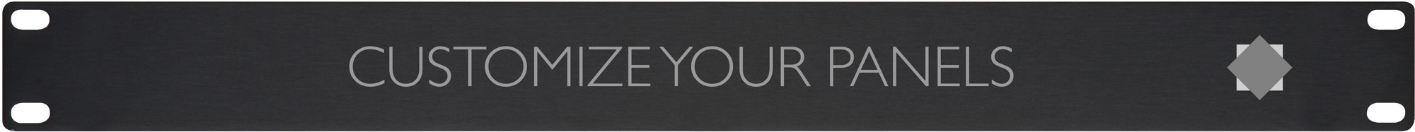 Connectronics ADPAN-1 1RU Engraved Logo Rack Panel