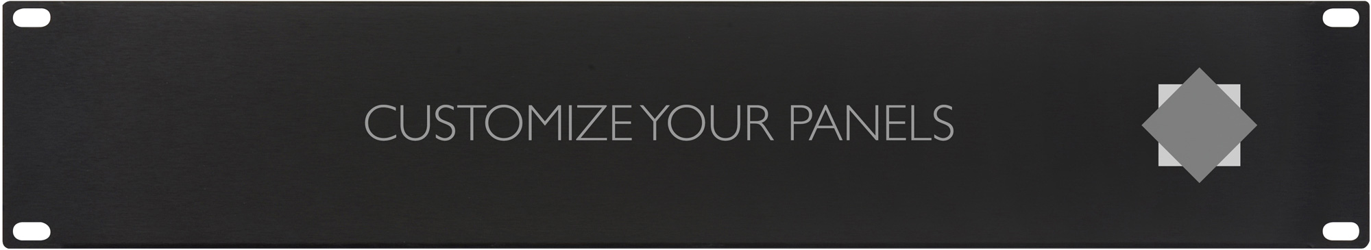 Connectronics ADPAN-2 2RU Engraved Logo Rack Panel