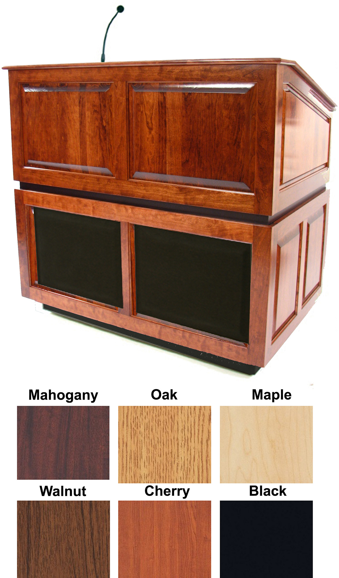 Amplivox SS3035OK Ambassador Lectern with Sound - Oak