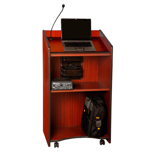 SW450MH Presidential Plus Lectern - Mahogany - Wireless Handheld Mic