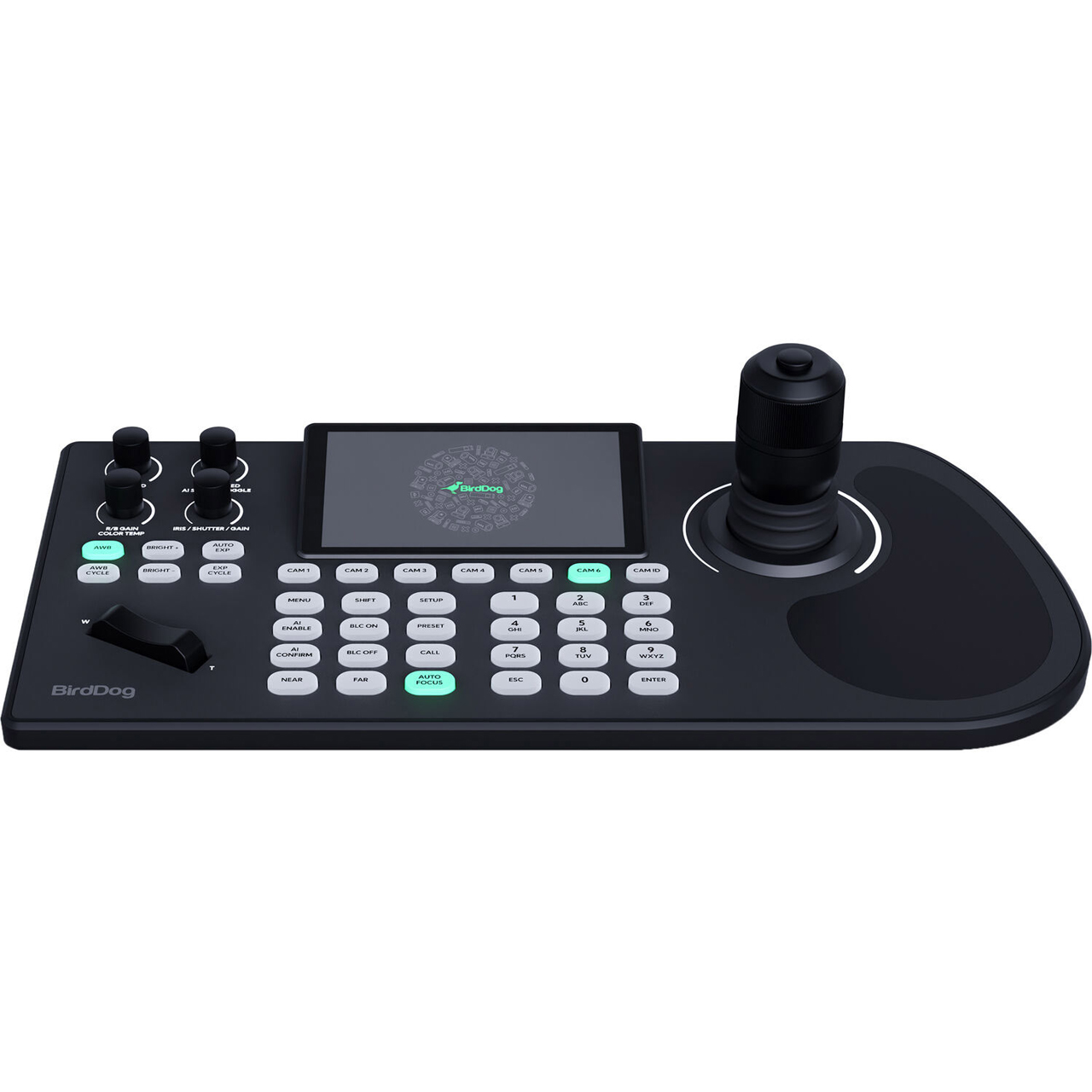 BirdDog KBD PTZ Camera Controller With 1280x720 Integrated Screen And