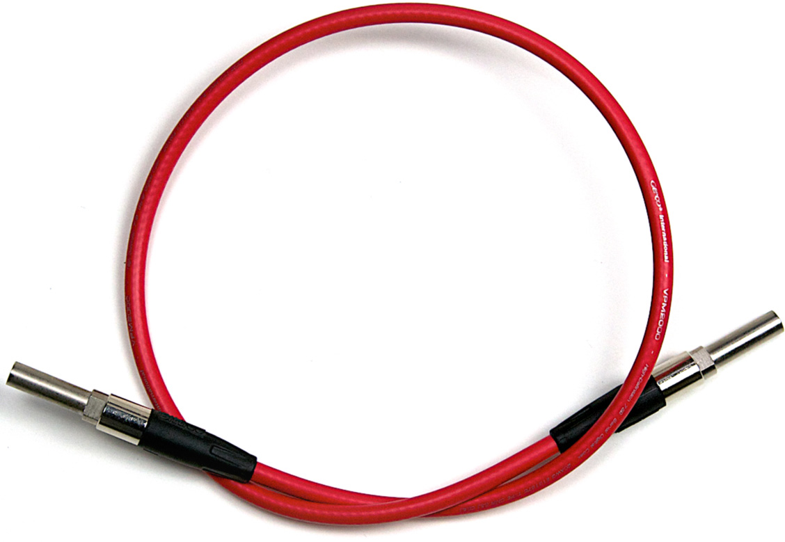 Bittree VPCMV2402-75 Micro Video Patchcord - Red - 24-Inch