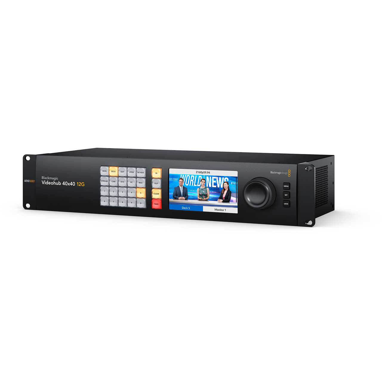 Blackmagic Design VHUBSMAS12G4040 Videohub 12G 2RU 40x40 Zero Latency ...