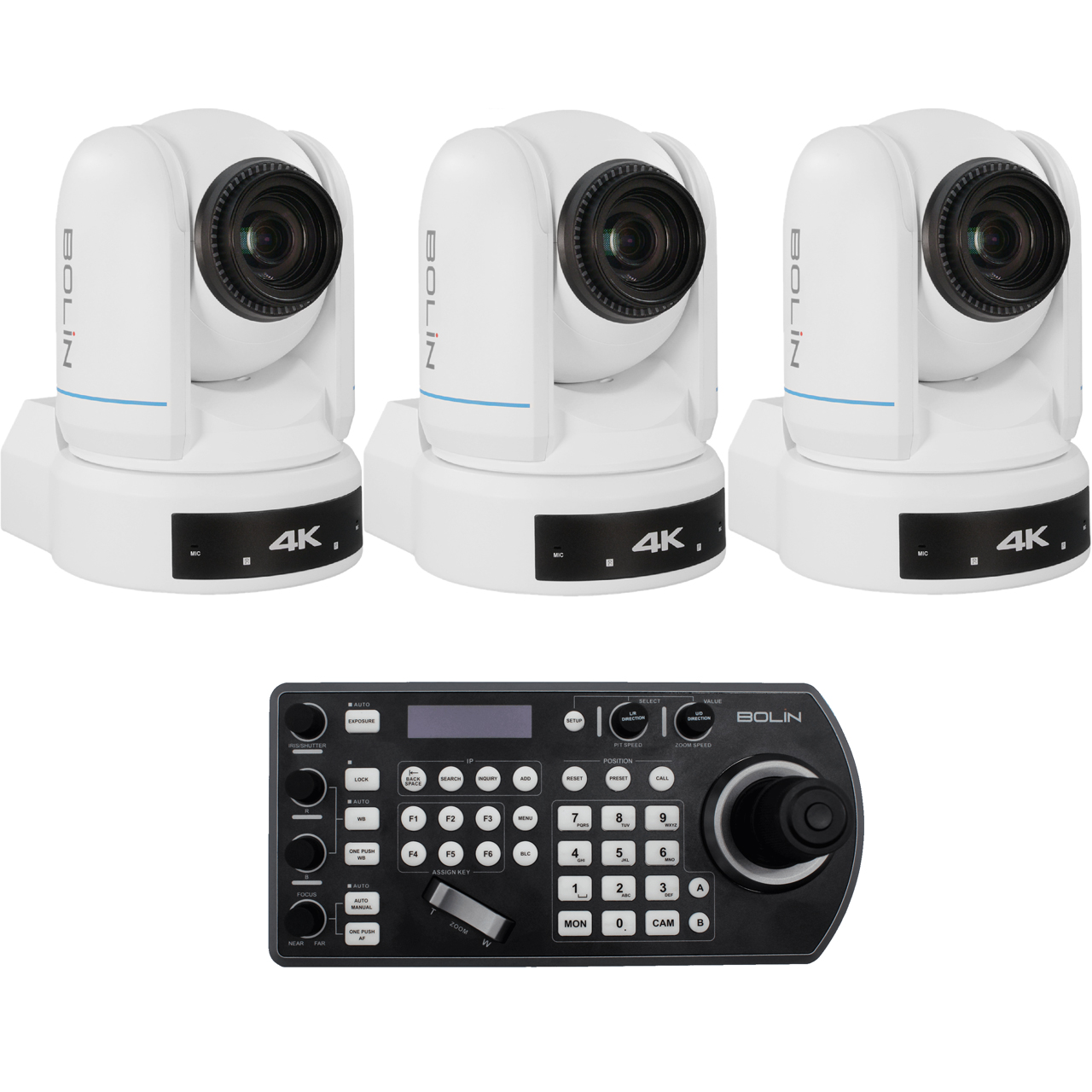 Bolin Blue-Line 18x 4K30/FHD HDMI/3G-SDI 3x PTZ Camera Promotion with ...