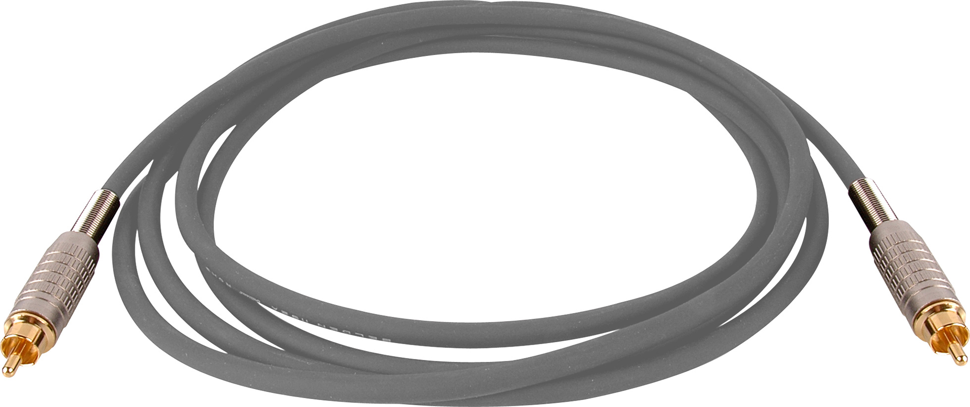 Sescom Audio Cable Belden Star Quad RCA Male to RCA Male Gray - 50 Foot