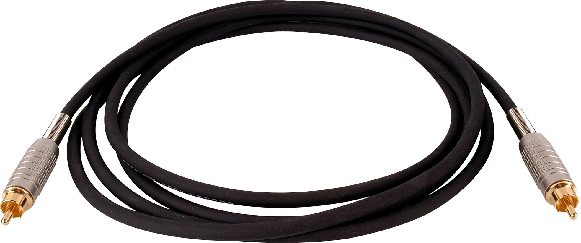 Sescom Audio Cable Belden Star Quad RCA Male to RCA Male Black - 6 Foot