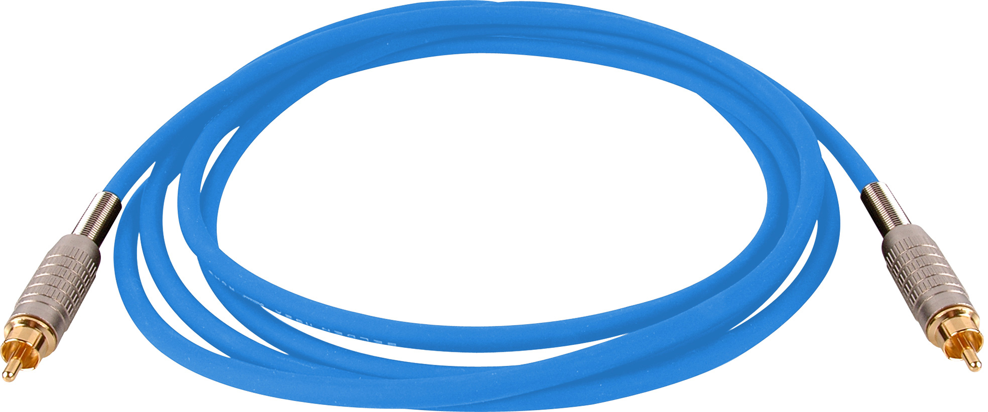 Sescom Audio Cable Belden Star Quad RCA Male to RCA Male Blue - 6 Foot
