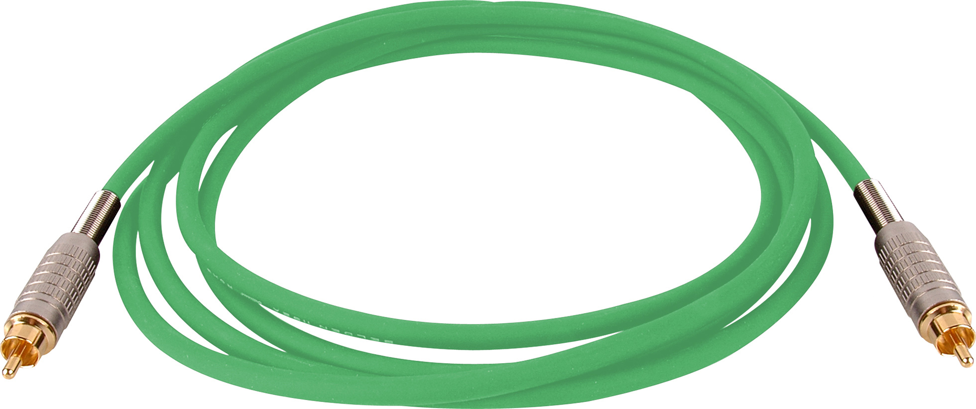 Sescom Audio Cable Belden Star Quad RCA Male to RCA Male Green - 6 Foot
