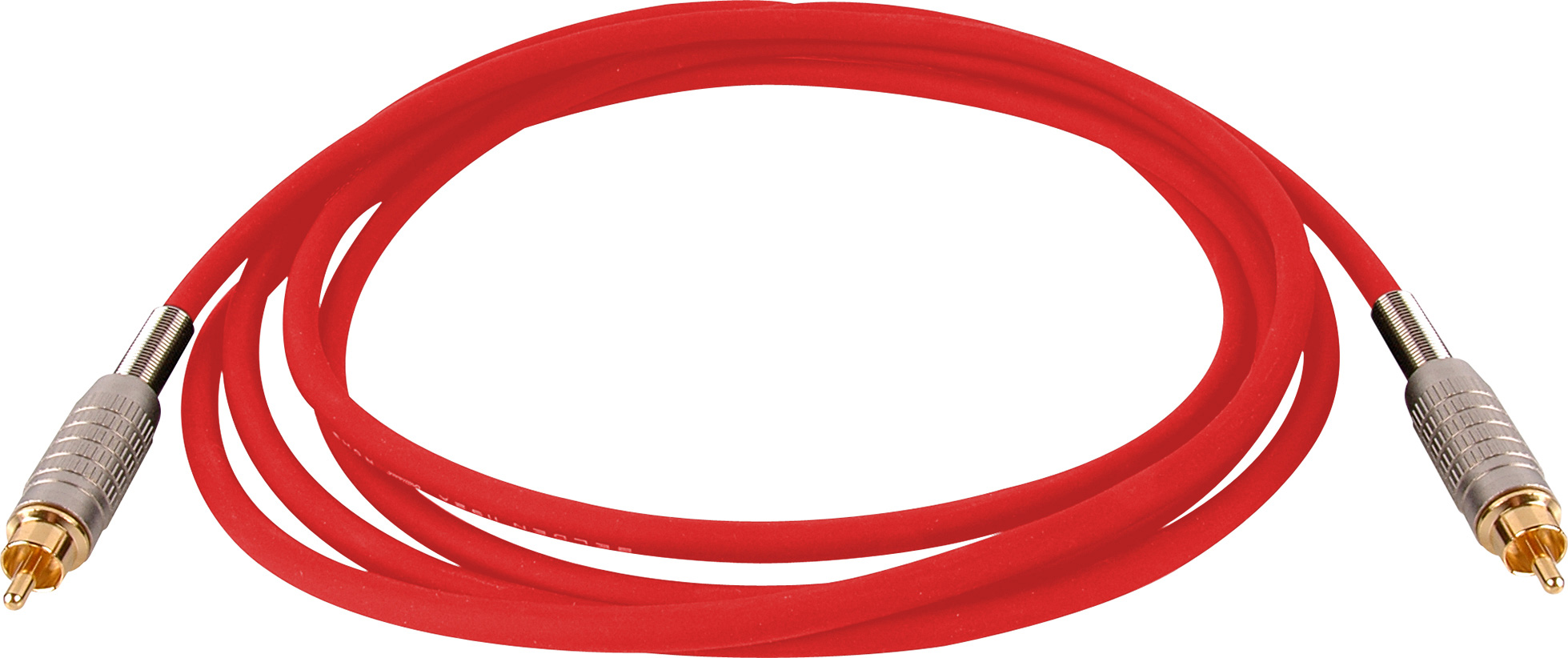 Sescom Audio Cable Belden Star Quad RCA Male to RCA Male Red - 6 Foot