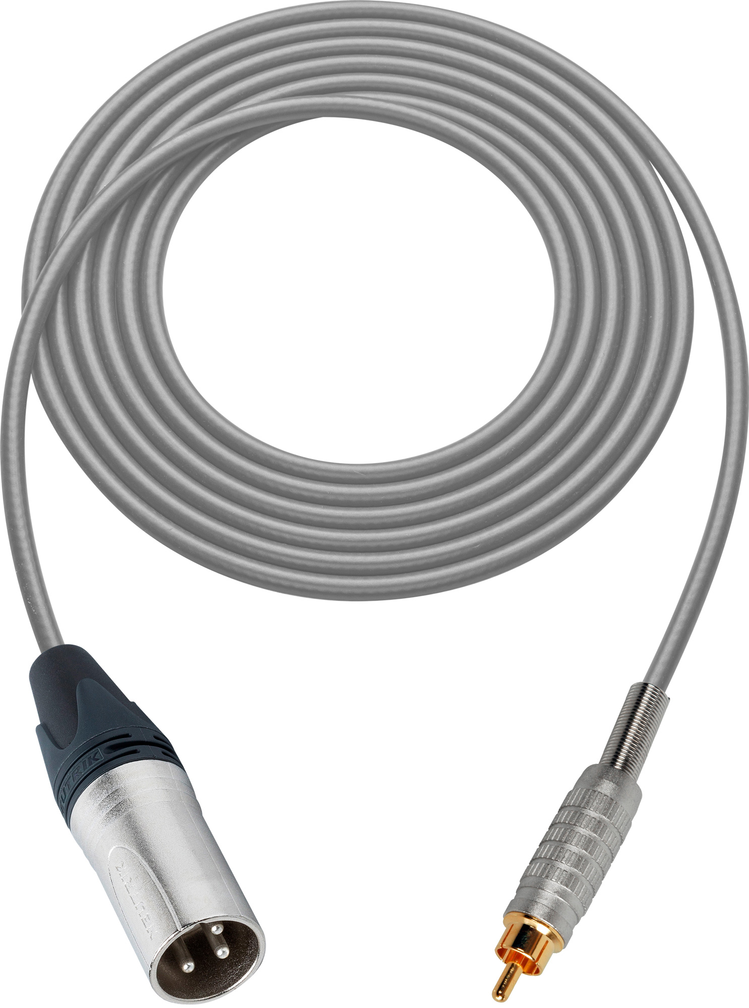 Sescom Audio Cable Belden Star Quad 3-Pin XLR Female to RCA Male Gray ...