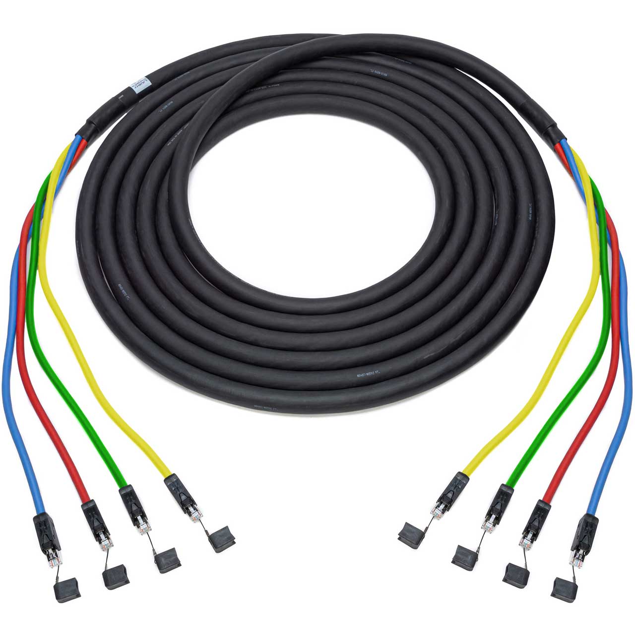 Laird CAT6AXTRM4PP-010 4 Channel Cat6A Tactical Cable with ProShell ...