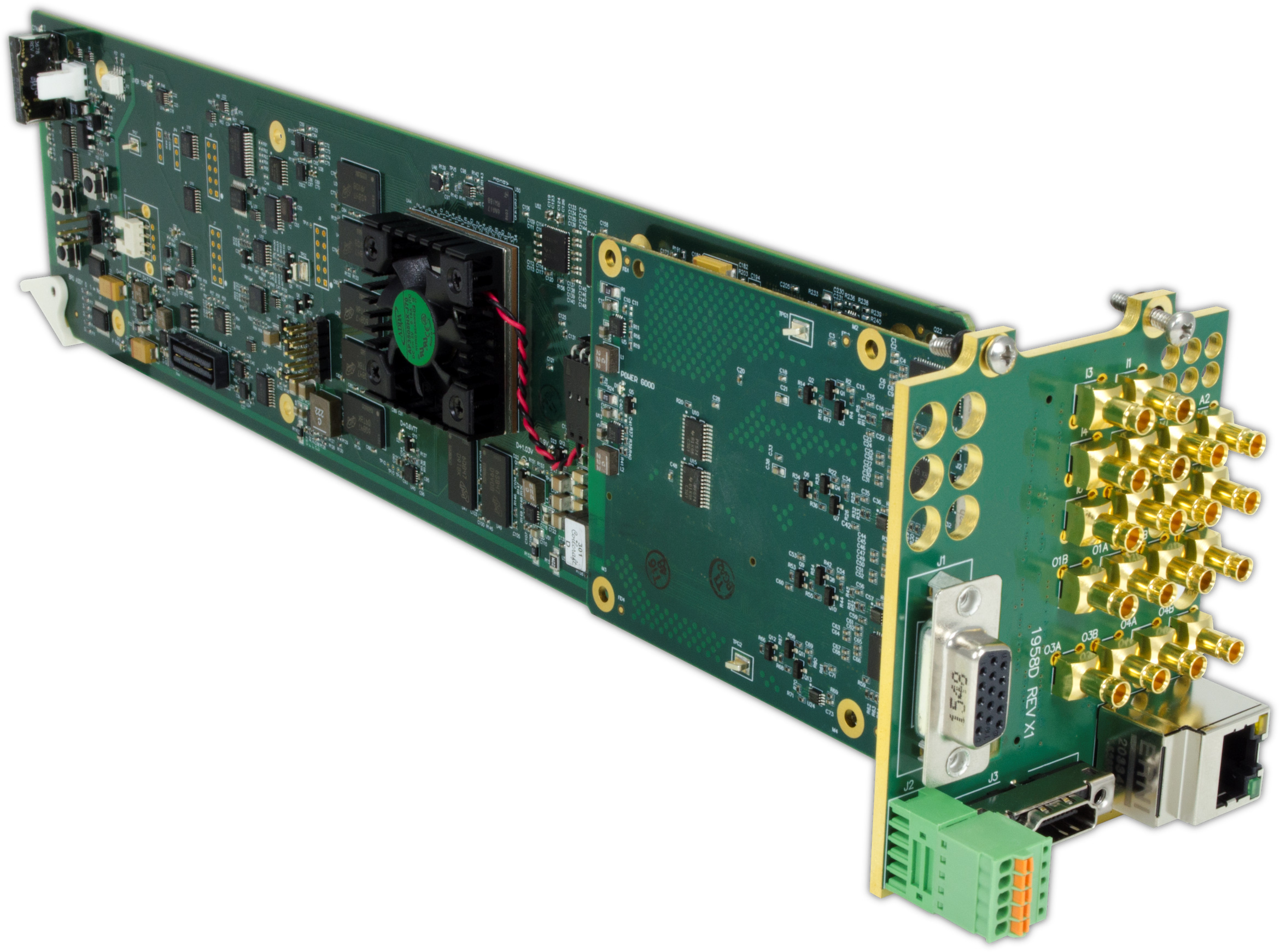 Cobalt RM20-9904-B-HDBNC Double Width 20-Slot openGear Frame Rear I/O ...