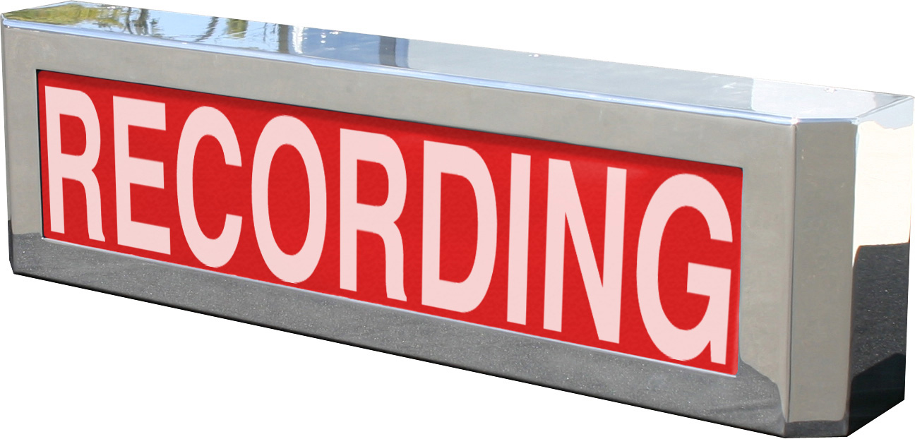 On-Air Light Company 12 Volt Mega LED Light - Red - RECORDING