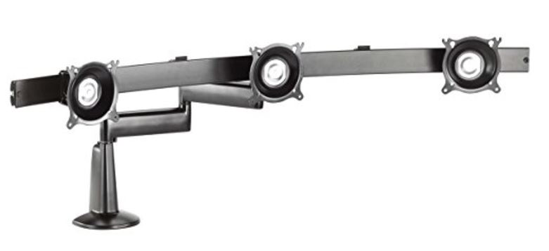Chief KCD320B Dual Arm Desk Mount - Triple Monitor - Black