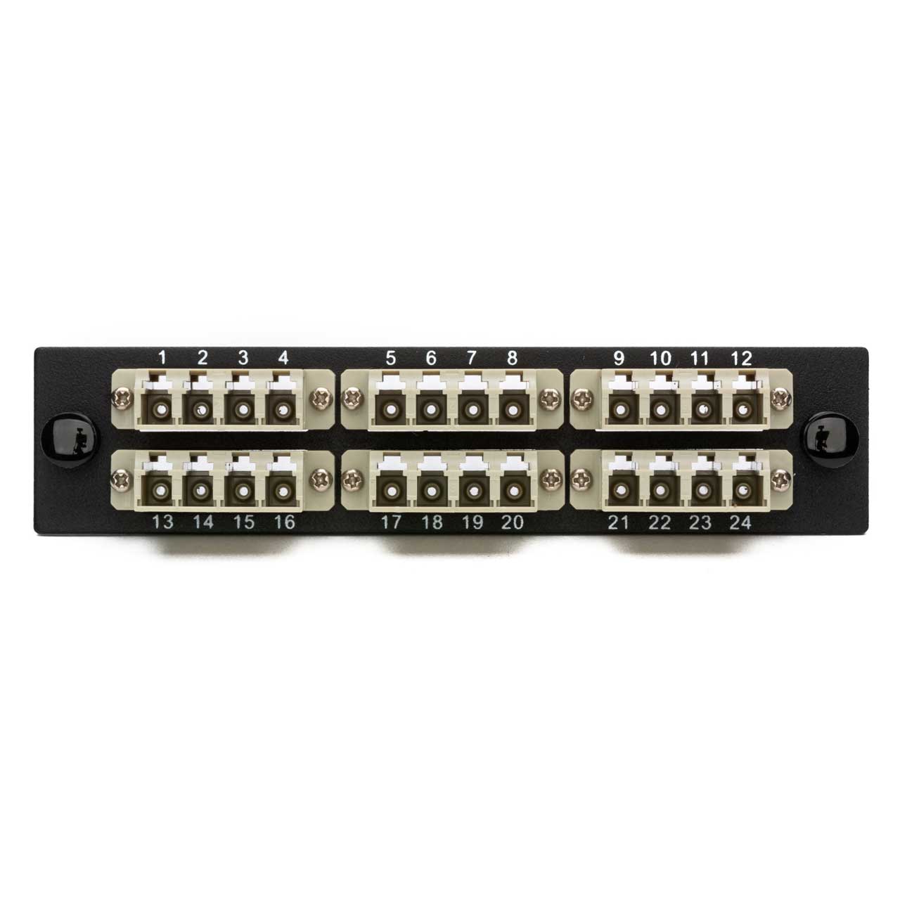 Camplex 6 Port LC Quad 62.5 Multimode Fiber Adapter Plate Module with ...