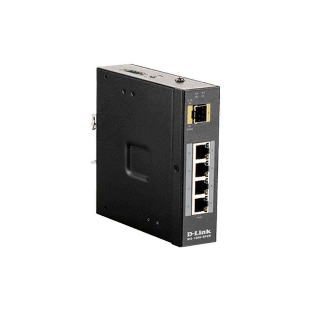 D-Link DIS-100G-5PSW 5-Port Gigabit Unmanaged Industrial PoE Switch ...