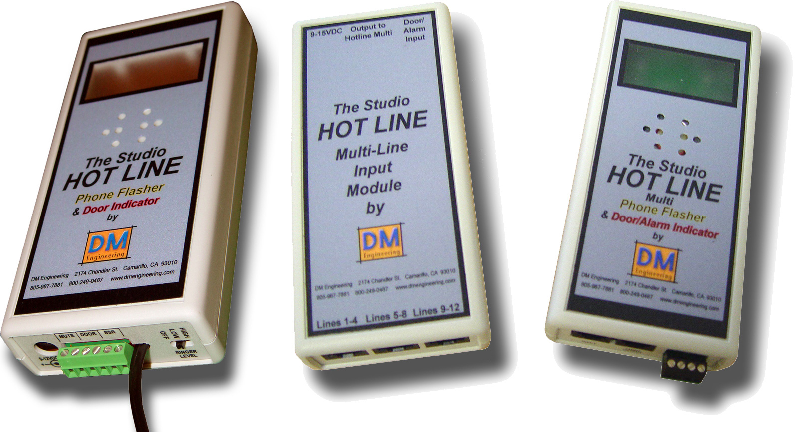 DM Engineering PF-SL Studio Hot Line Phone Flasher and Door Announcer ...